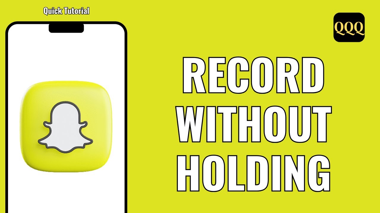 How To Record On Snapchat Without Holding Record Button - YouTube