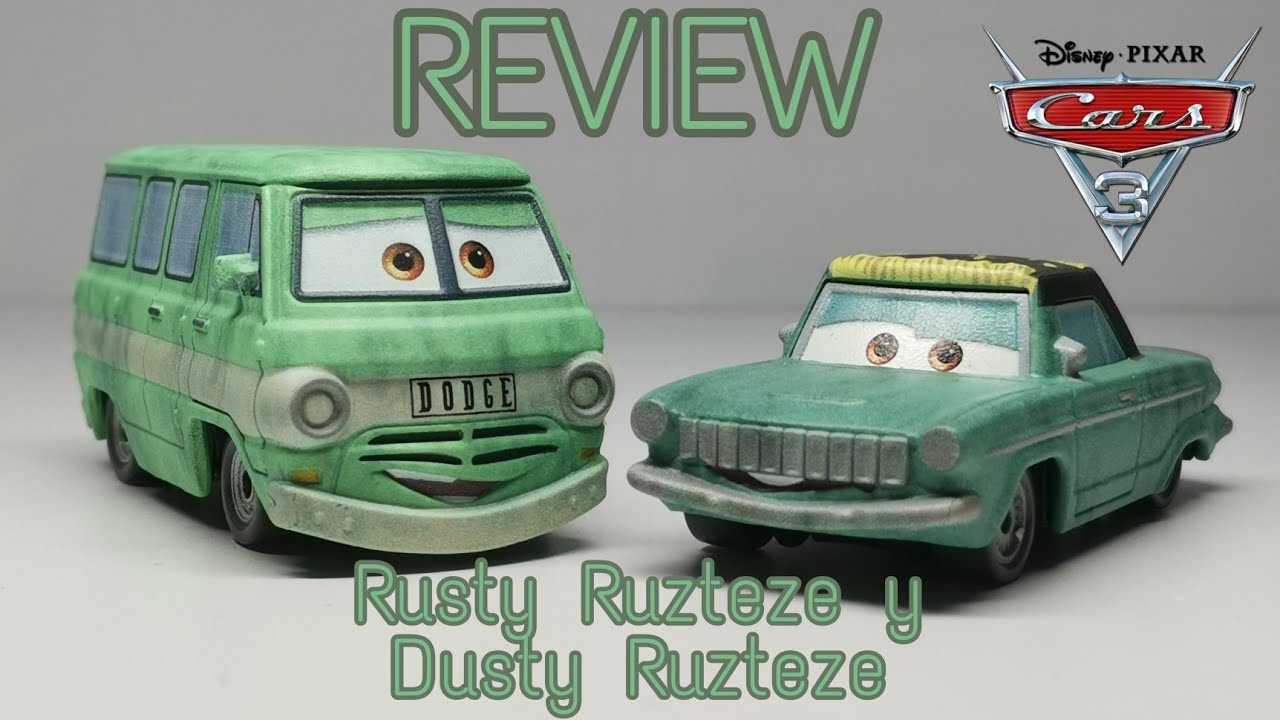 Cars 3 REVIEW: Dusty Ruzteze y Ruzty Ruzteze (Tailandia) - YouTube