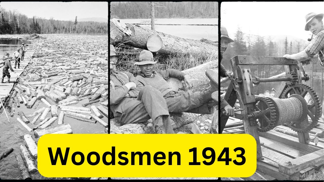 Risky Logging Adventure: Maine Woodsmen in 1943 - Old Photos Unveiled ...
