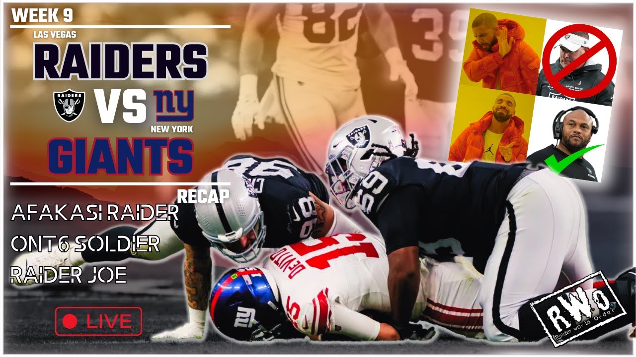 RAIDERS vs GIANTS Recap || A new DAY for RAIDERNATION || Raiders World ...