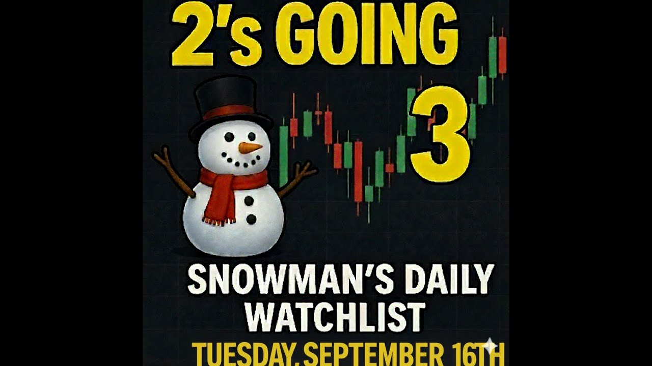 Snowman's Daily Watchlist - Tuesday, September 16th - YouTube
