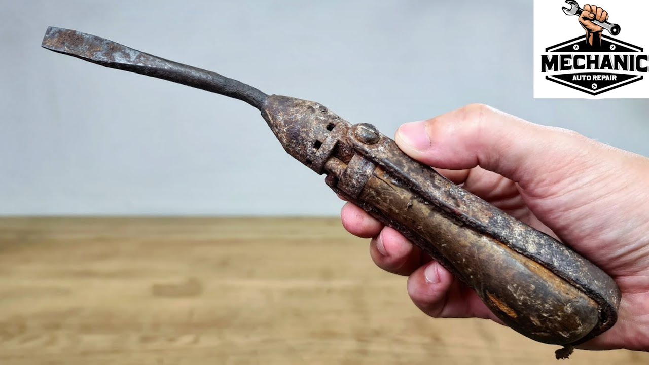 1891 German ''Weltrekord'' Ratchet Screwdriver - Restoration - YouTube