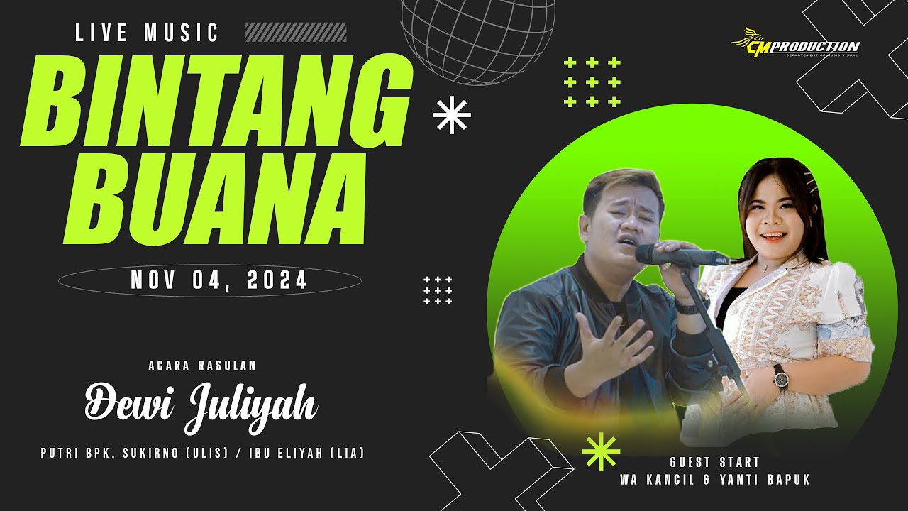 LIVE MALAM || BINTANG BUANA || ACARA RASULAN DEWI JULIYAH || BENDUK, 4 ...