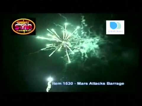 Mars attacks fireworks - YouTube