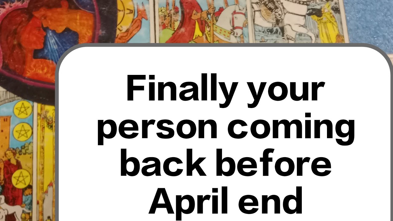 Finally your person coming back before April end 😘💖 commitment is ...