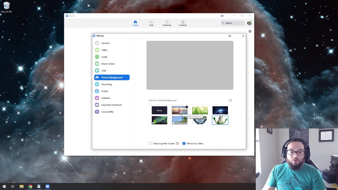 Zoom Virtual Background Tutorial - YouTube