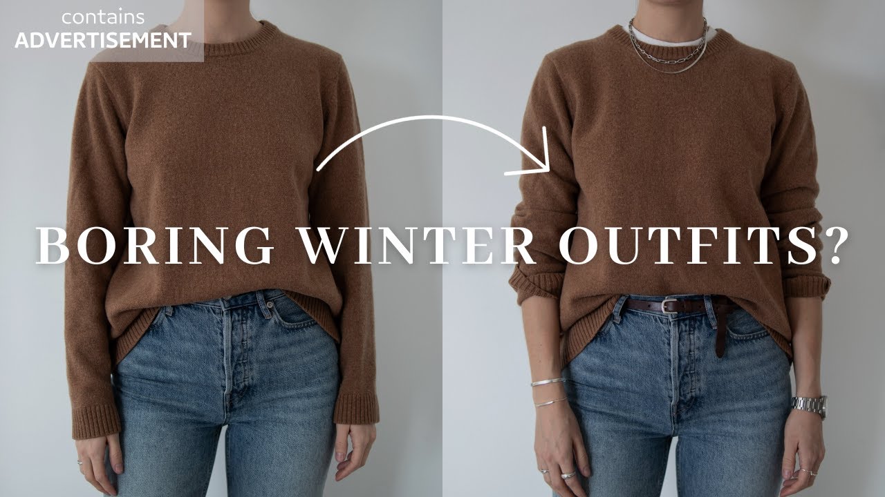 How to look stylish without coats & bags | Winter capsule wardrobe ...