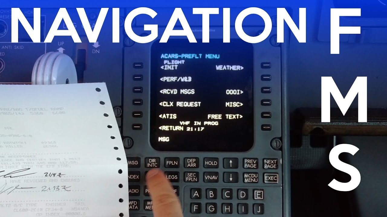 ACARS: How Airline Pilots Navigate | FMS - YouTube