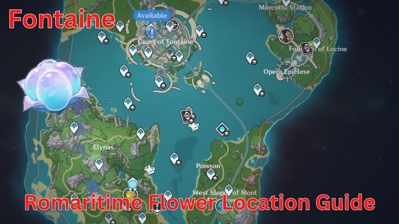Romaritime Flower Location Farming 【Total 101】【Genshin Impact 4.0 ...