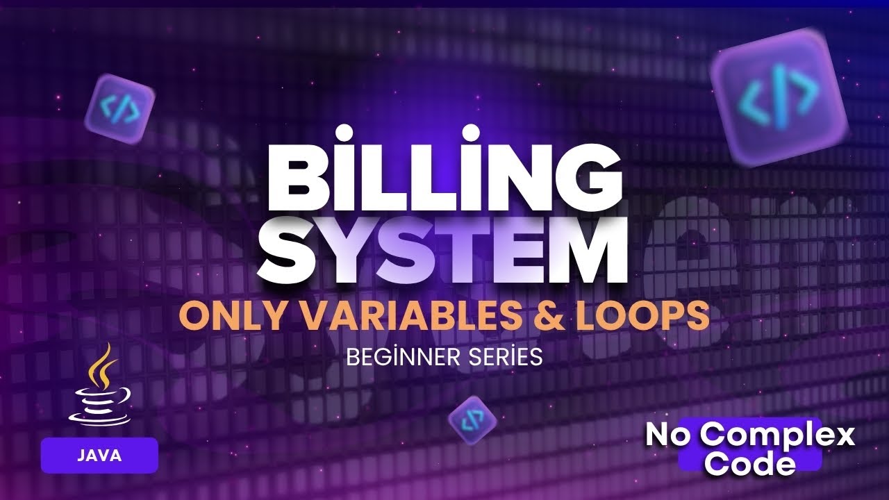 Java Billing System || Breaking Problem into chunks #javaforbeginners #javaprojects # ...