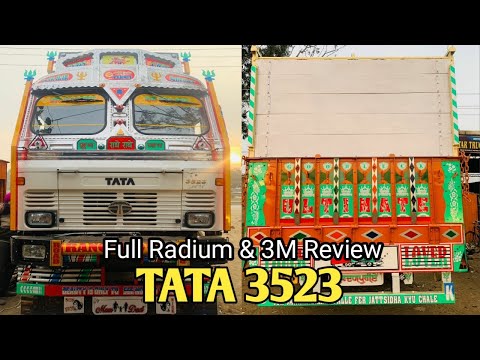 NEW TATA 3523 BS 6 REVIEW | Radium and 3M Tape Review | 12 Wheeler Tata ...