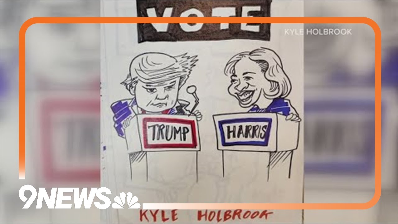 Artist hopes political drawings make a statement in upcoming election ...