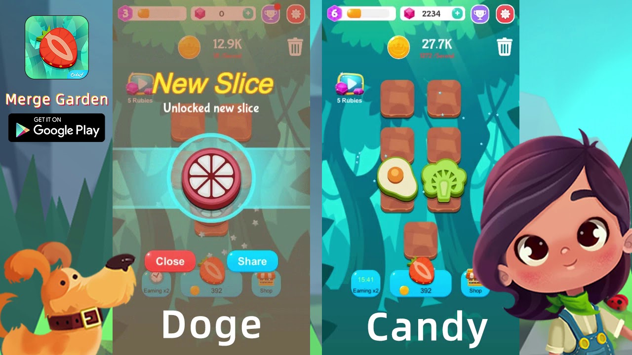 Merge Garden - Super fun idle merge game - YouTube