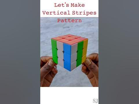 How to make Vertical Stripes pattern in Rubik's cube....#shorts #rubikscube #tutorial - YouTube