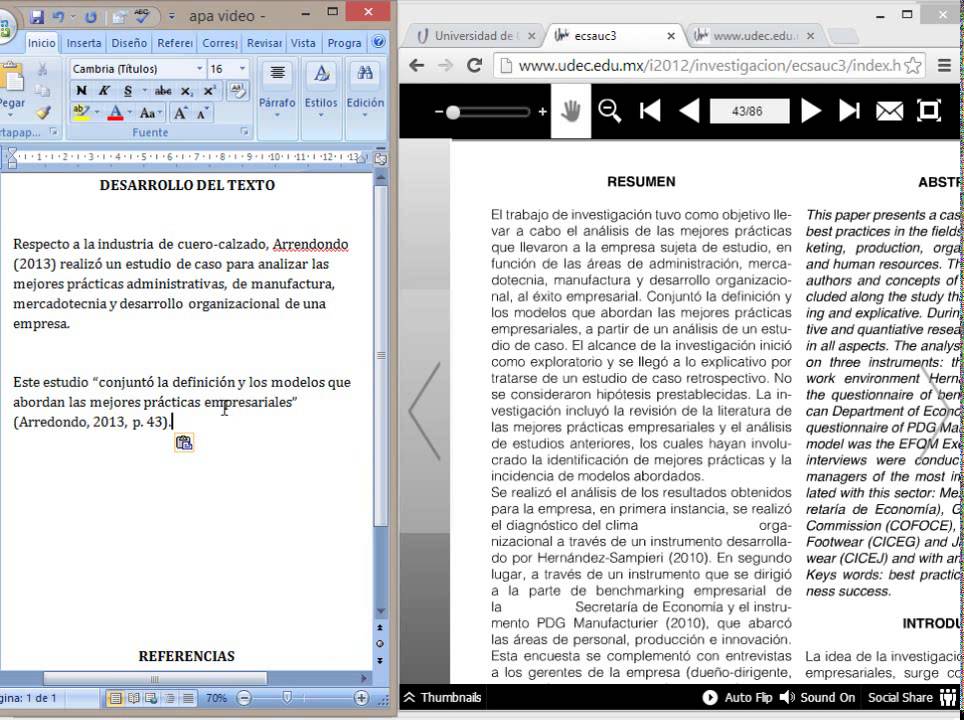 Introducción al estilo APA para citas y referencias. - YouTube