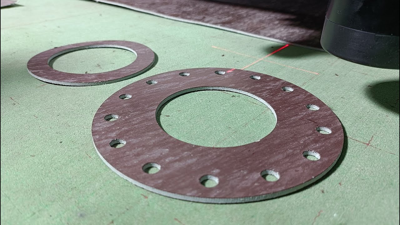 Precision AMOR CNC Gasket Cutting: 2mm Non-Asbestos Boards with 7mm ...