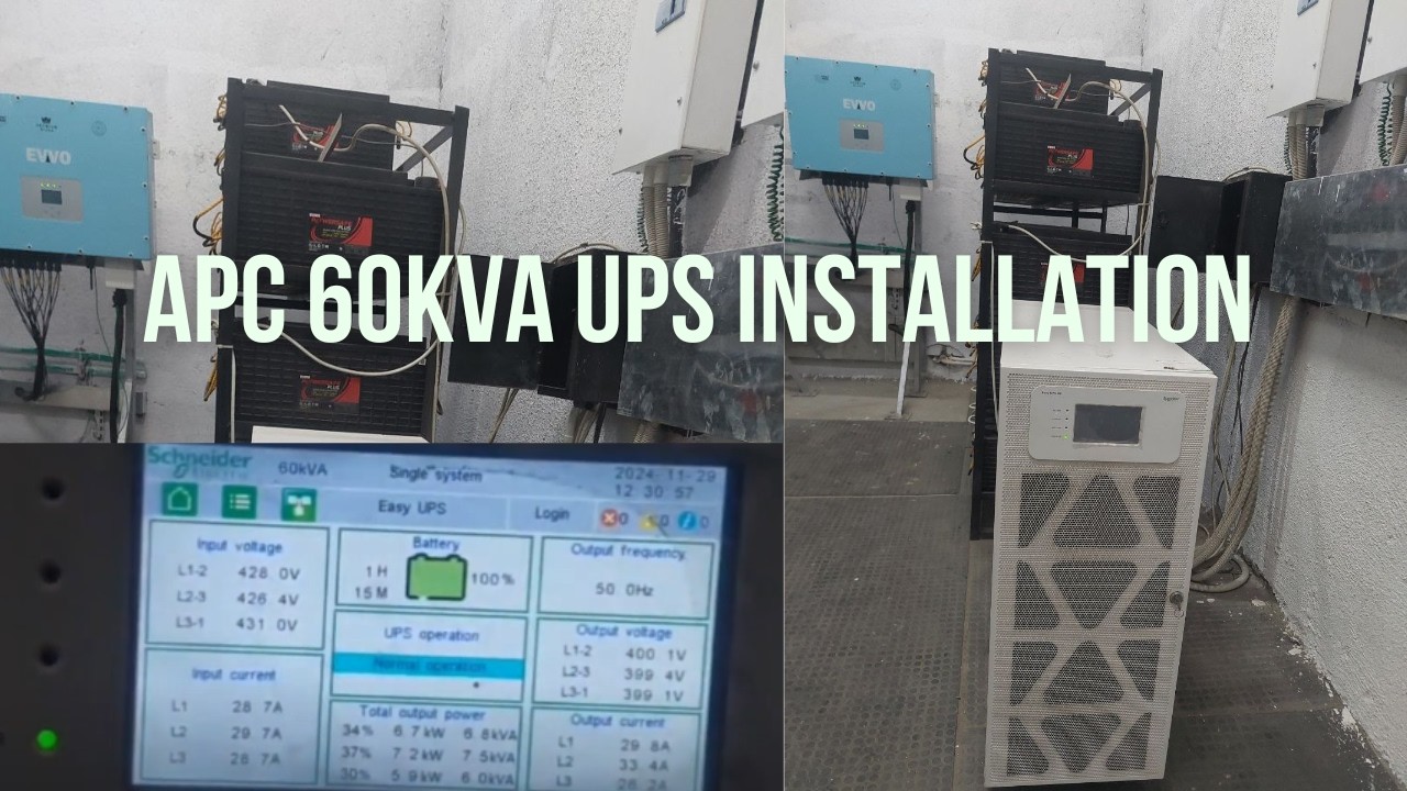 Step-by-Step Installation of APC 60KVA UPS |Complete Guide #APCUPS # ...
