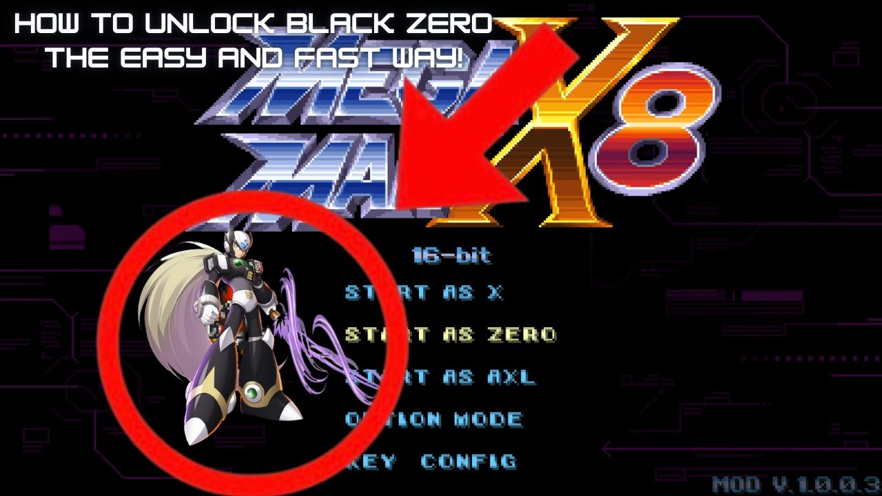 Como Desbloquear How To Unlock Black Zero Megaman X8 Demake The Easy Way - YouTube