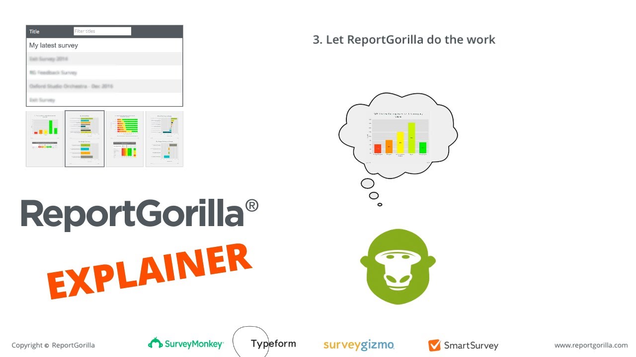 Automated Survey Reporting - ReportGorilla Explainer - YouTube