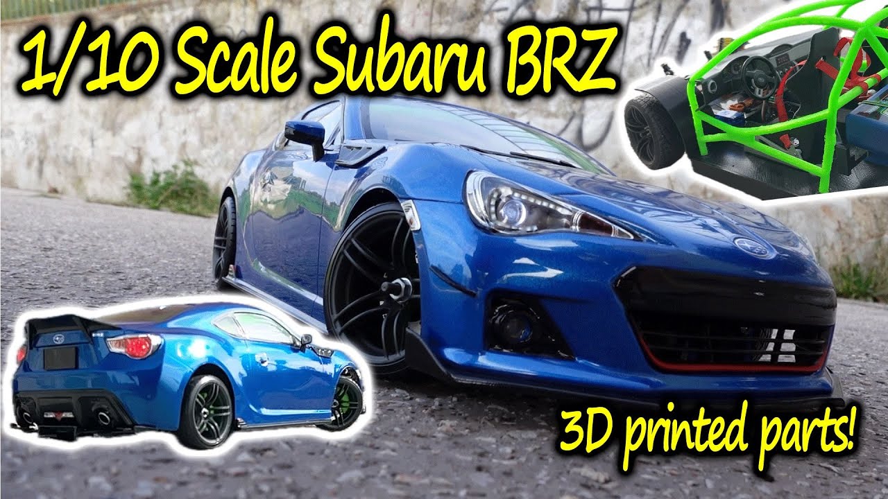 Having fun with 1/10 scale RC Subaru BRZ (3d printed chassis and ...