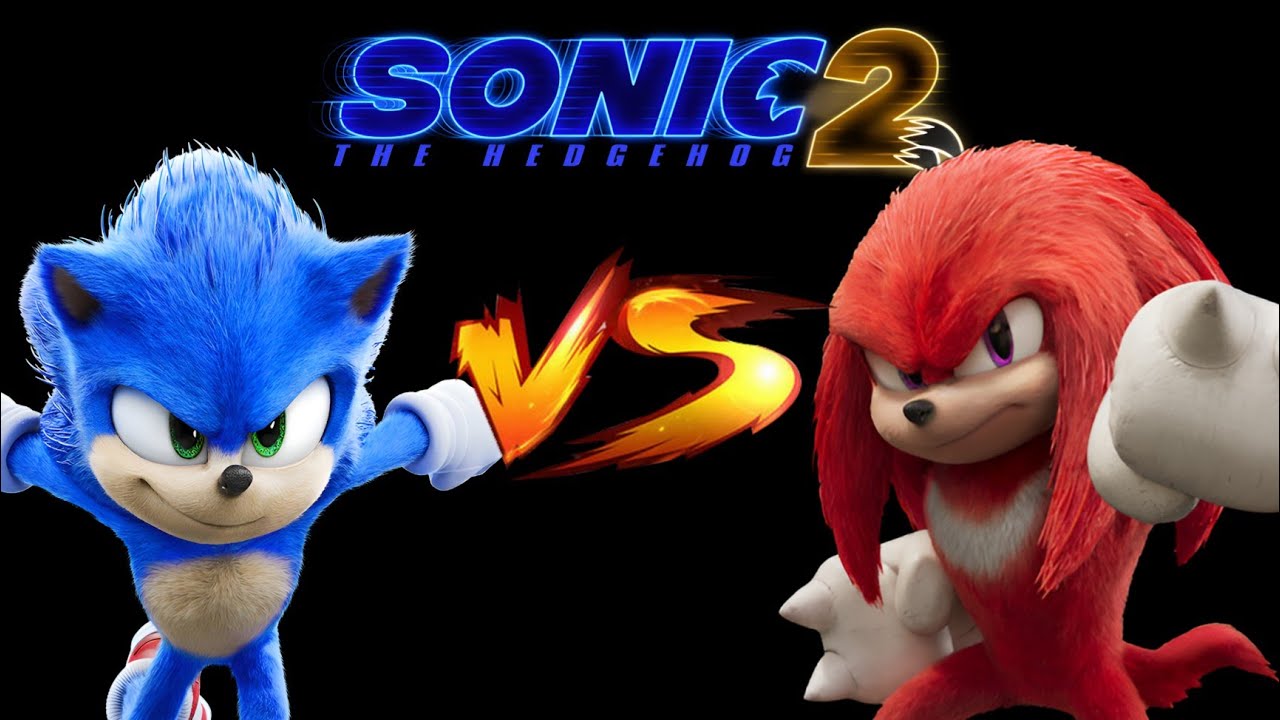 Sonic the Hedgehog 2 Sonic vs Knuckles fight scene - YouTube