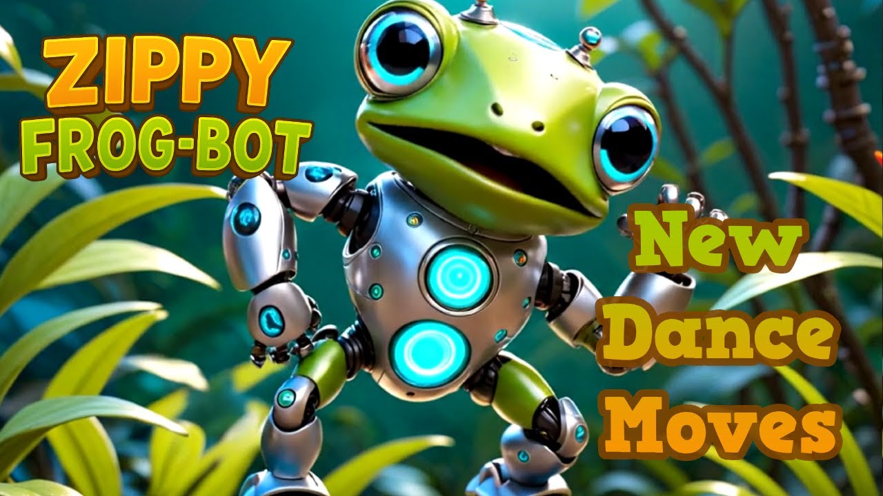 Zippy Frog-Bot | New Dance Moves! | Funny & Colorful Kids Animation ...