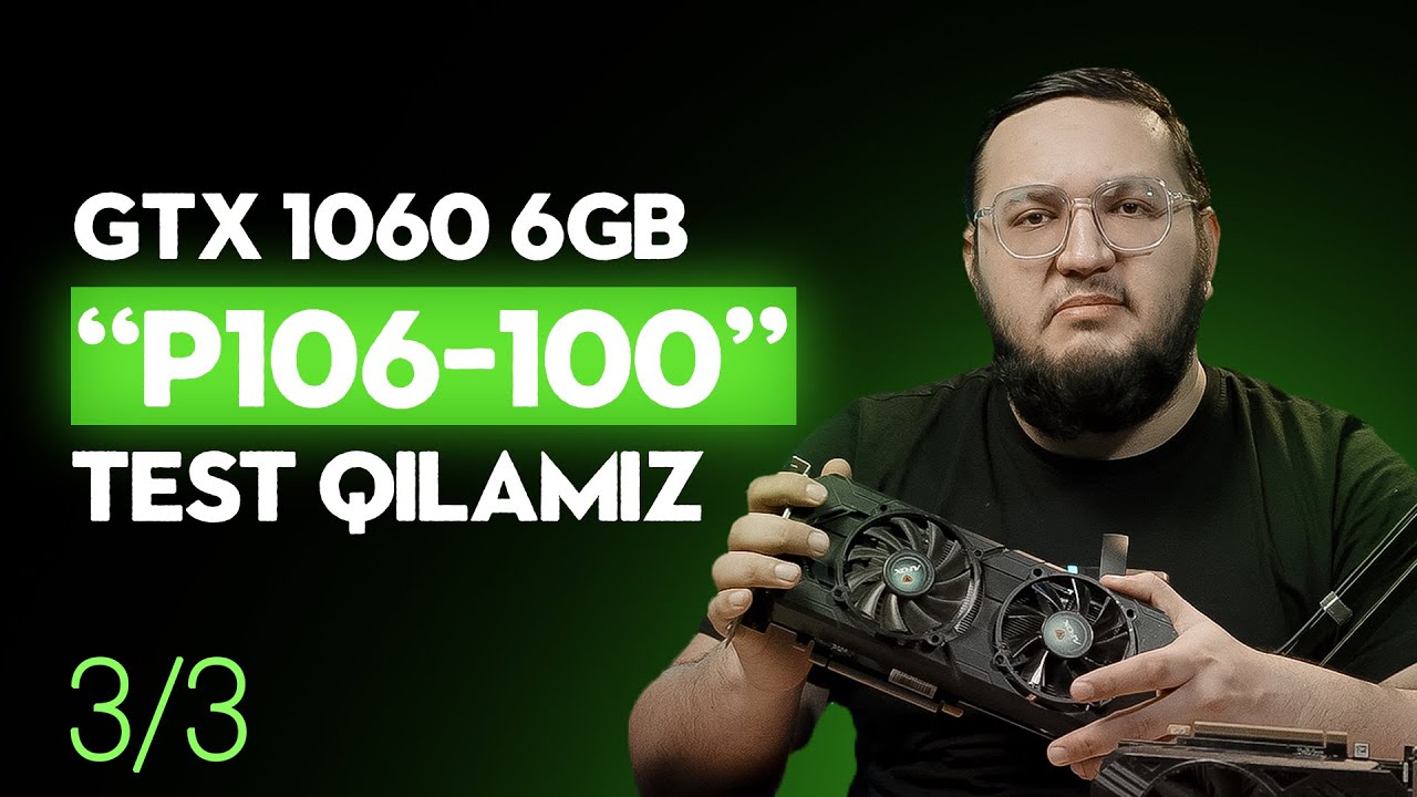 Mayning videokartani test qilib ko'ramiz, P106-100 videokarta GTA 5 o ...