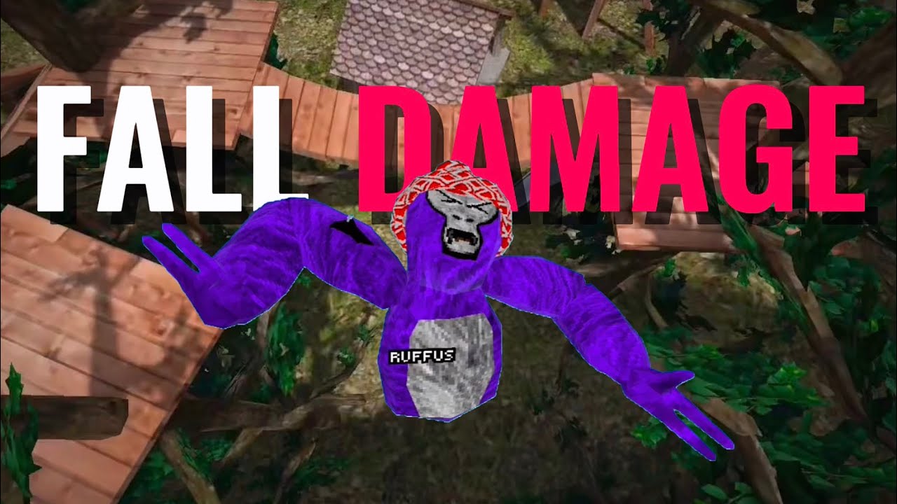 GORILLA TAG ADDED FALL DAMAGE???? - YouTube