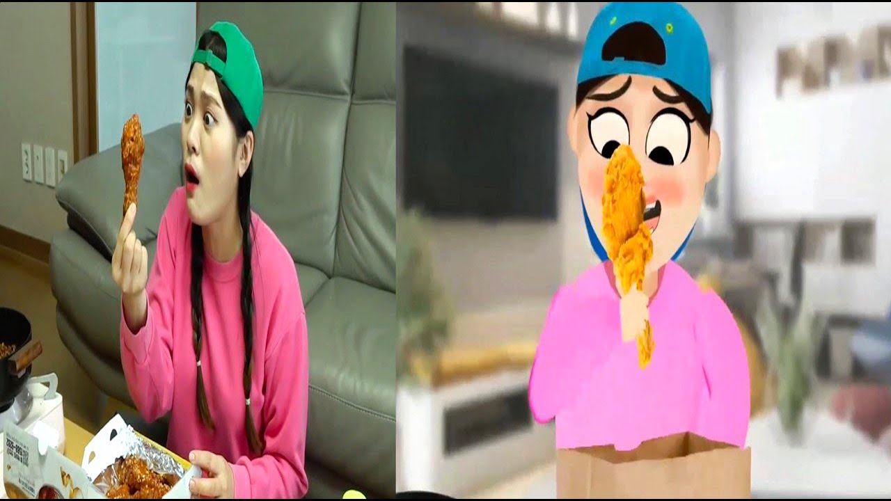 COMPARISON - 불닭볶음면 먹방 Mukbang Fire Spicy Noodle DONA 도나 VS DONA 도나 ...