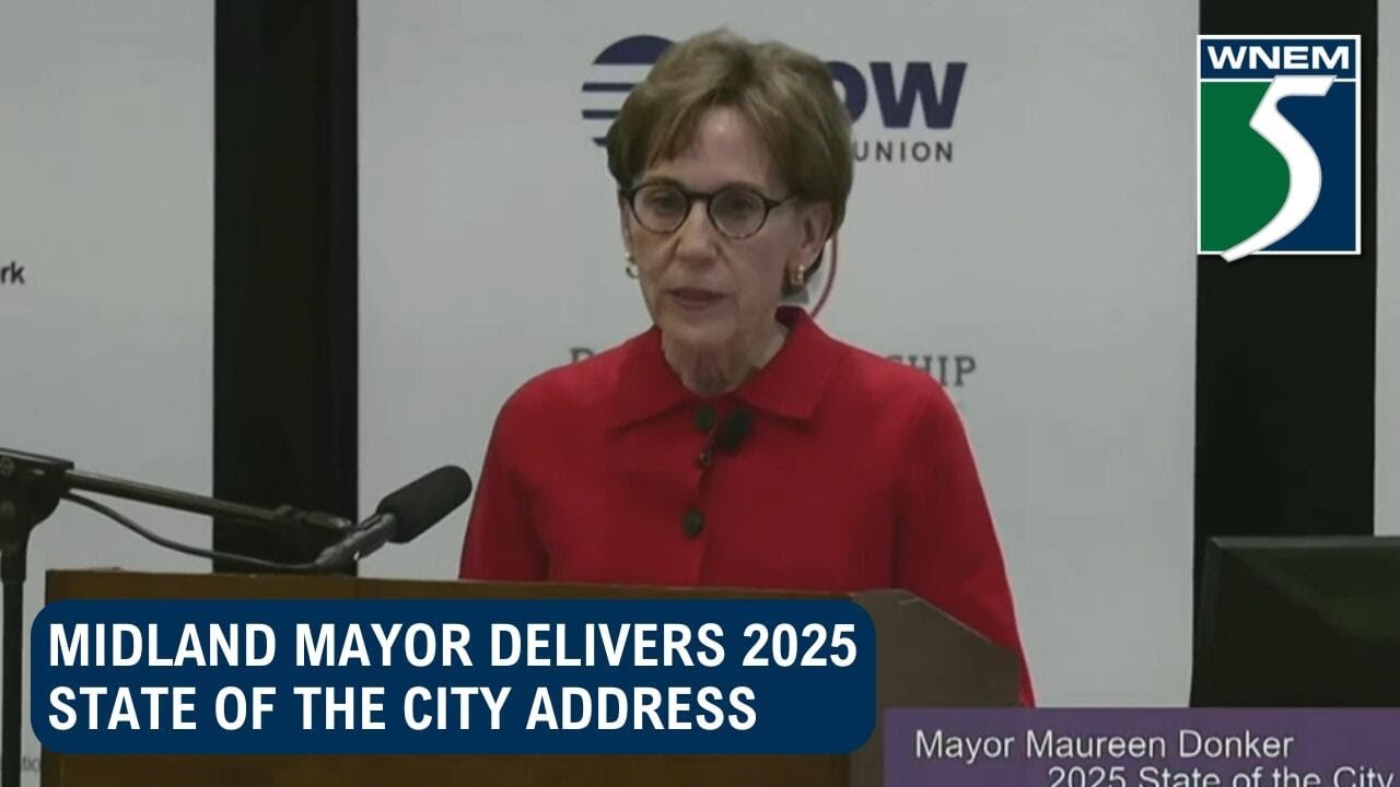 Midland mayor delivers 2025 State of the City address - YouTube