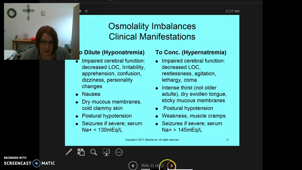 Osmolality Imbalances (hyponatremia & hypernatremia) - YouTube