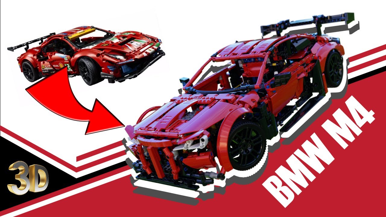 LEGO CAR MOC - 42125 alternate build BMW M4 GT3 - YouTube