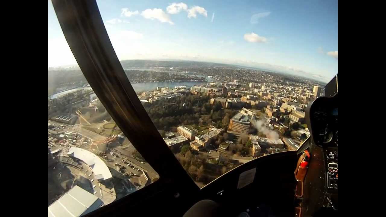 Helicopter Tour of Seattle - unedited - YouTube