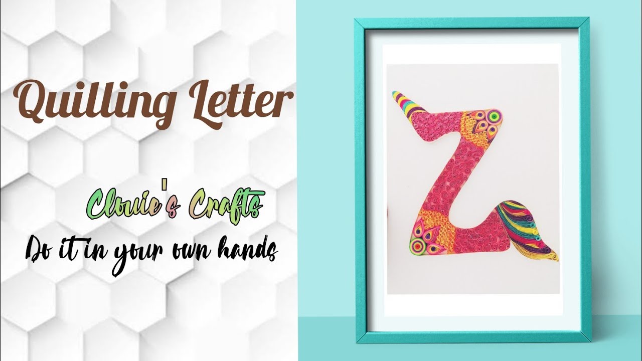 Quilling Letter Z | Quilling typography | Paper Crafts - YouTube