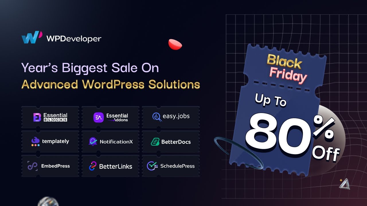 [2024] WPDeveloper Black Friday Sale: BIGGEST WordPress Deals of This Year Are LIVE! - YouTube