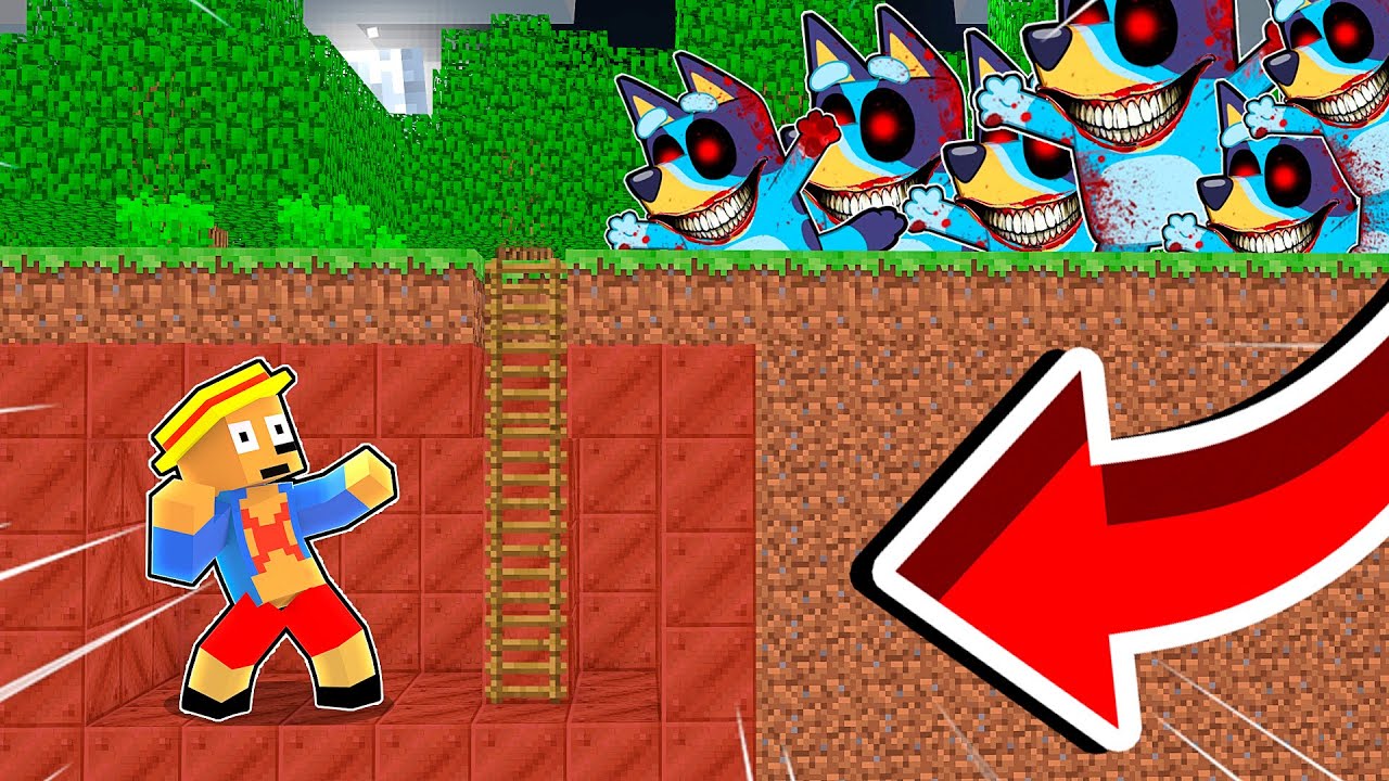 APOCALIPSIS BLUEY.EXE VS BÚNKER 100% SEGURO EN MINECRAFT 😱 - YouTube