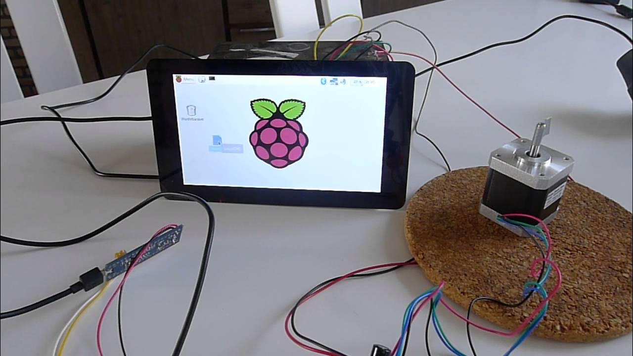 Raspberry Pi 3 running Linuxcnc and controlling a stepper - YouTube