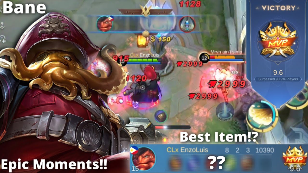 Bane - Best Item/Top Build - Mobile Legends - YouTube