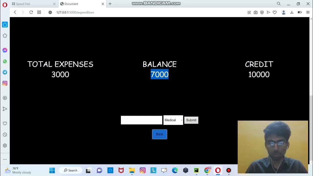 personal expense tracker application project - YouTube