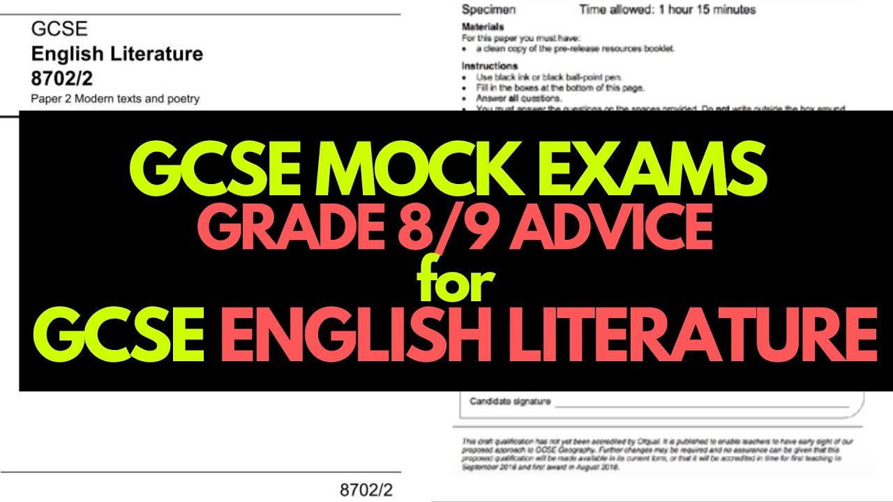 3 Top Tips for GCSE English Literature Exams - YouTube