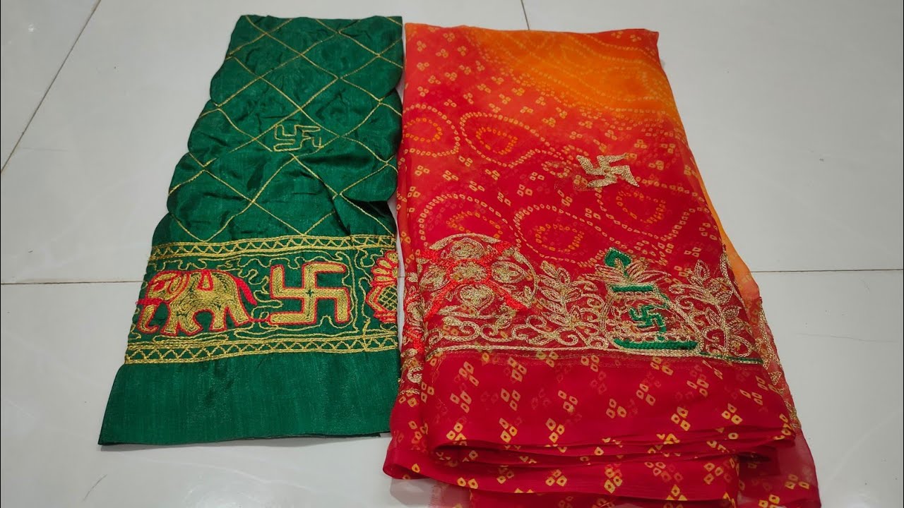 bandhani Sadi , New design saree Rajasthani Jaipuri darbari Sadi ...