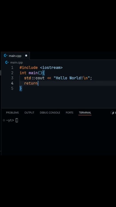 Hello World di C++ #shorts #helloworld #cpp #coding - YouTube