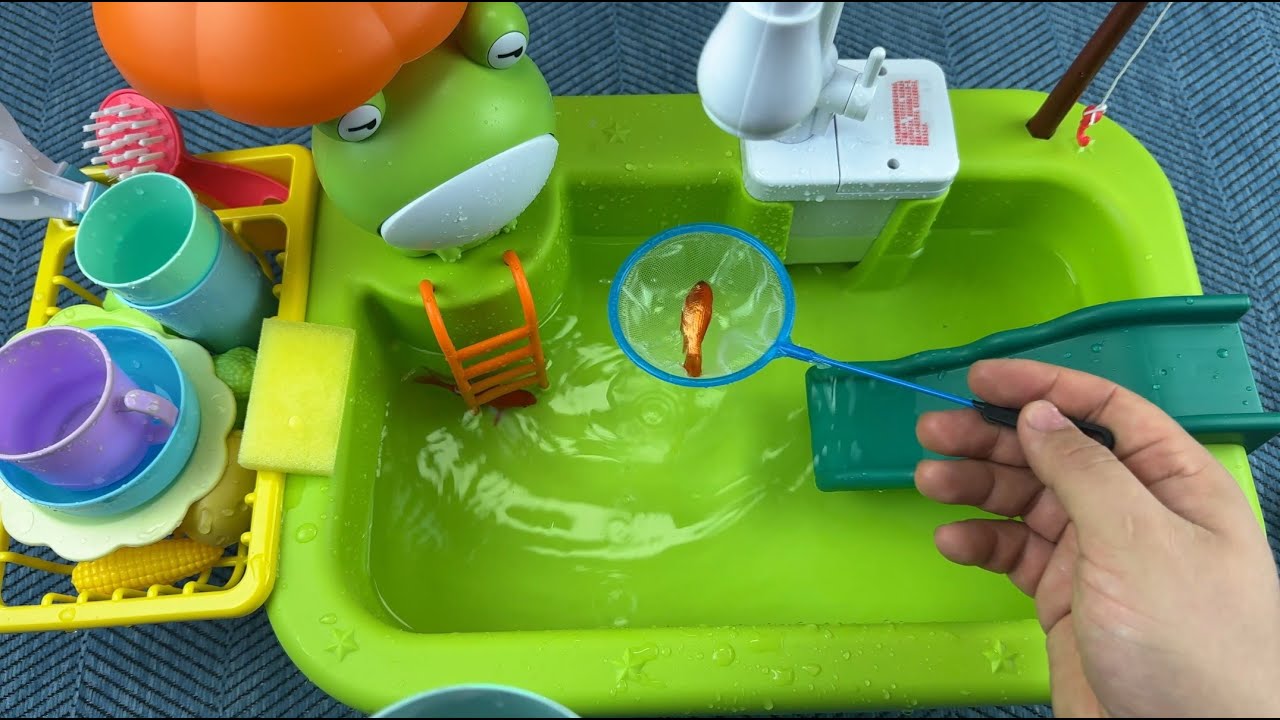10 Minutes Satisfying with Unboxing Barbie Princess Frog Kitchen Sink ...