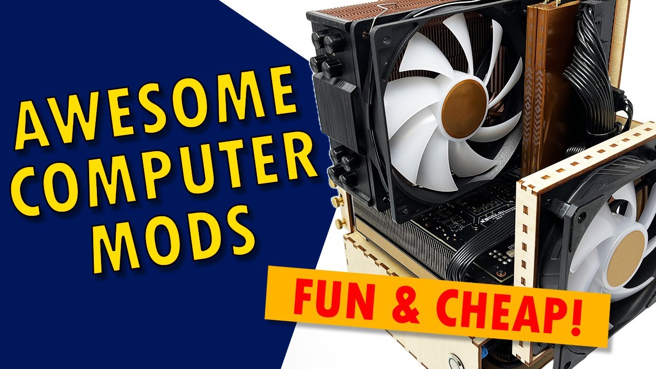 Budget Friendly Computer Mod | Vinyl Wrapping PC Parts - YouTube