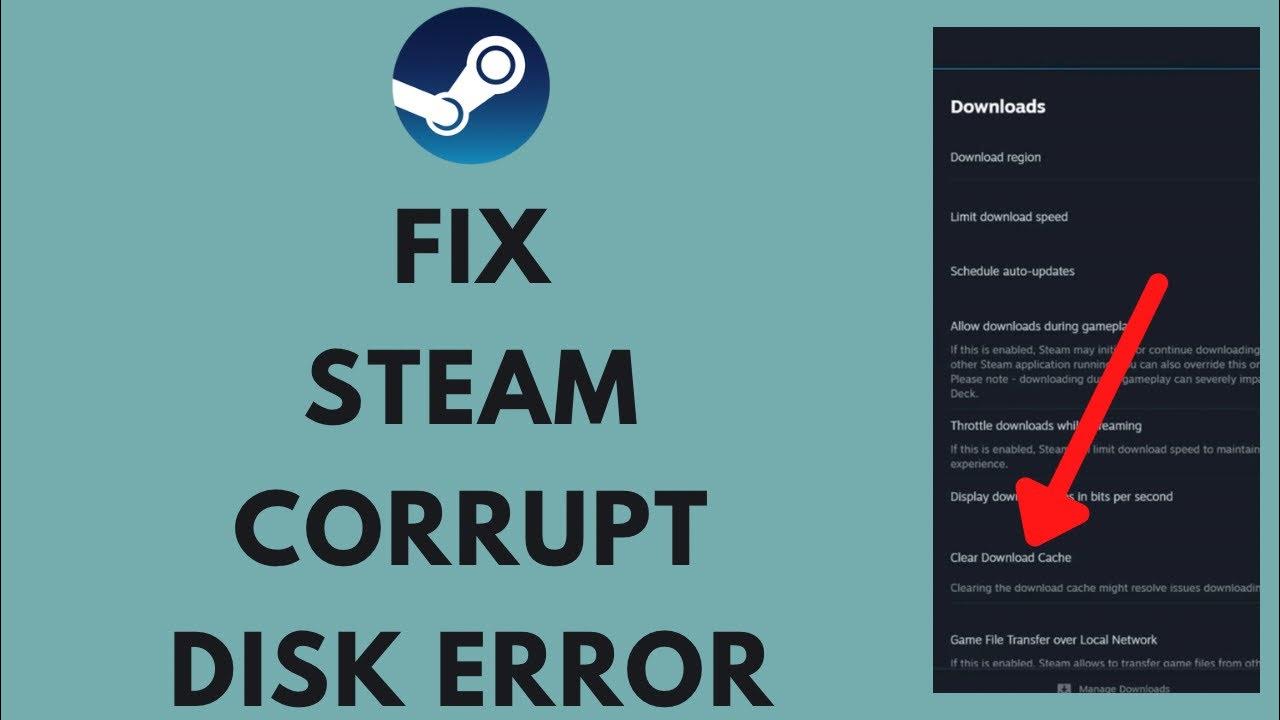 How to FIX Steam Corrupt Disk Errors (2023) - YouTube
