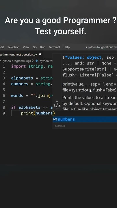 Python toughest Question only for pro programmers | Solve it if you are ...