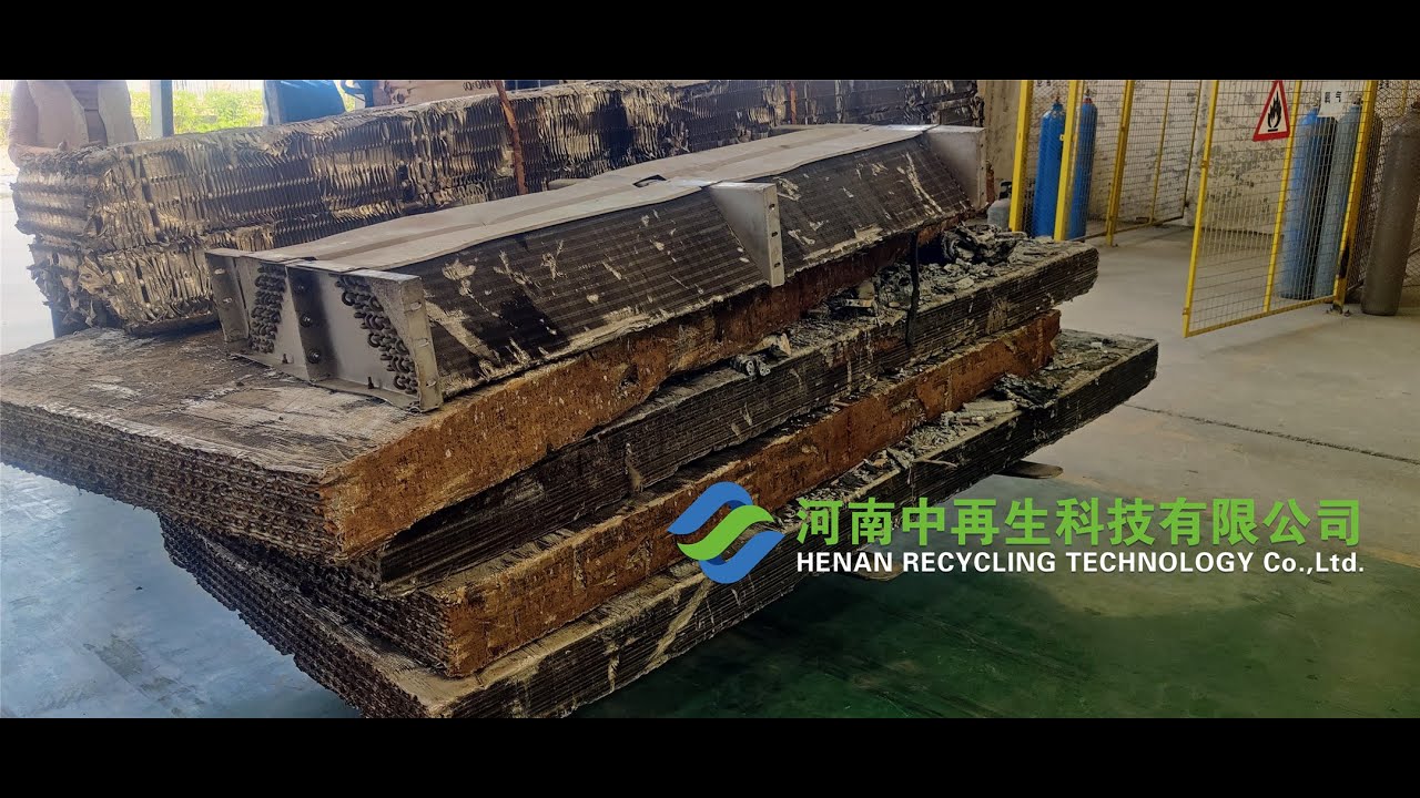 Industry Radiator Shredder Machine - YouTube