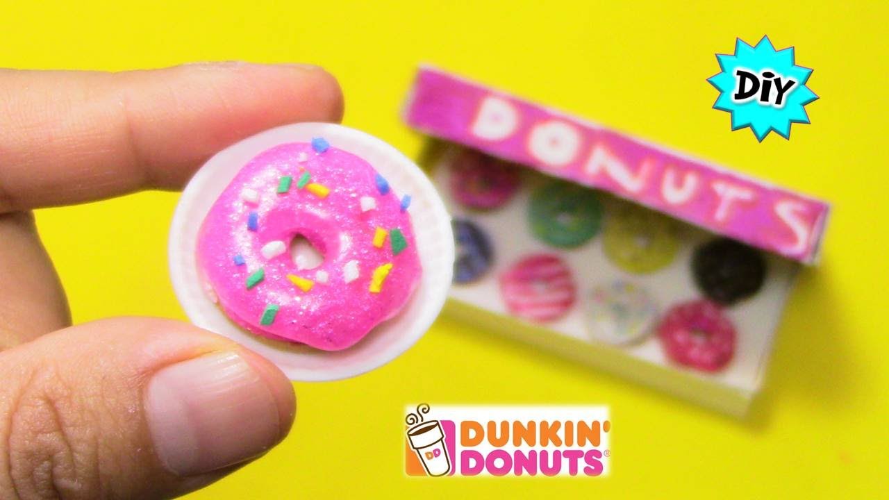 DIY: 🍩 How to Make a Donut Box for Miniature Barbie Dolls! VERY EASSY ...