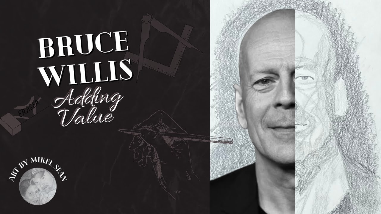 Bruce Willis - Adding Value - Art by Mikel Sean - YouTube