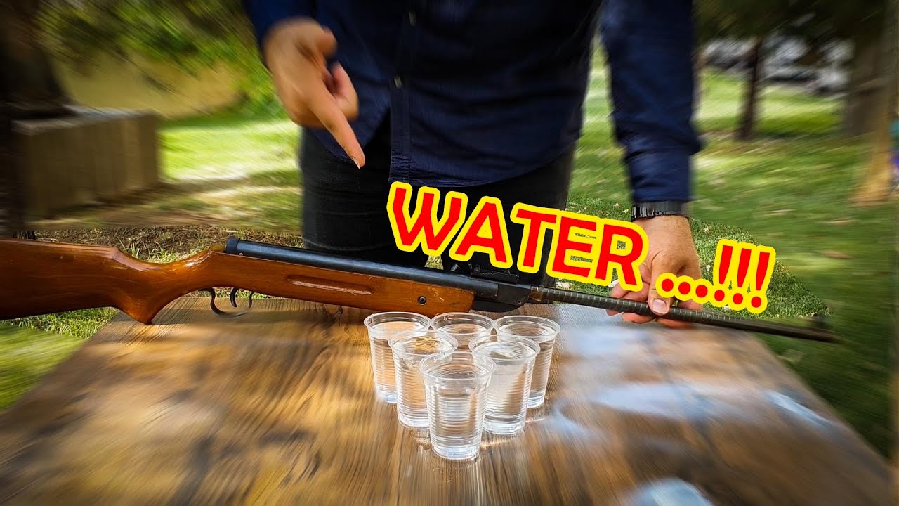 Experiment Gun vs WATER / Mr Shooter shoot WATER Compare / Test WATER ...